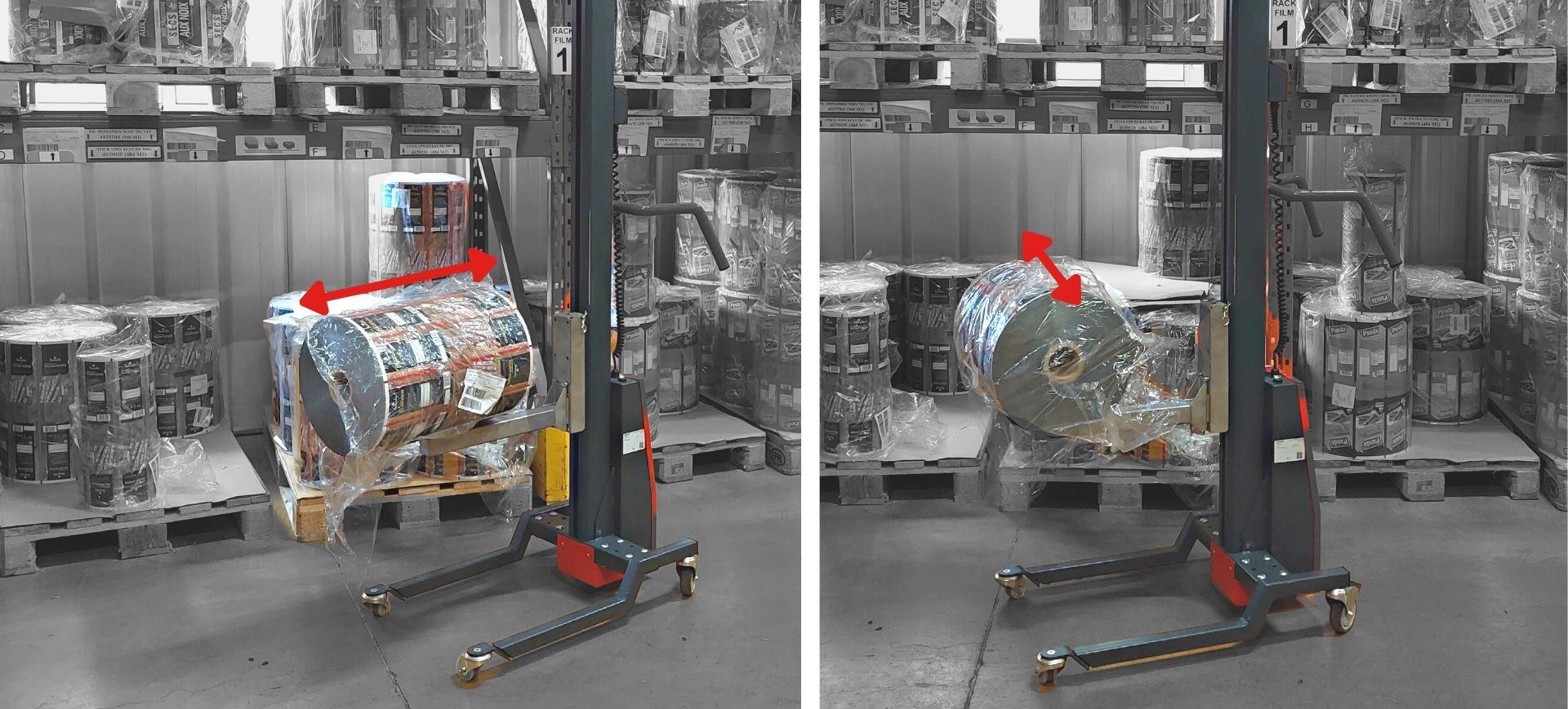 Mini gerbeur pour déplacement de bobines | Actiwork